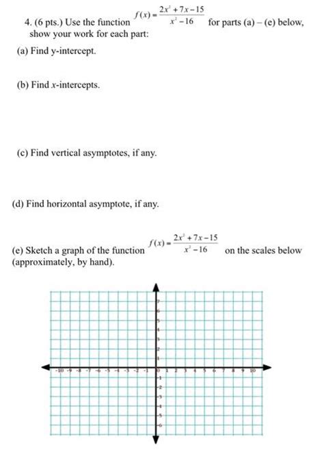 solved 4 6 pts use the function f x frac{2