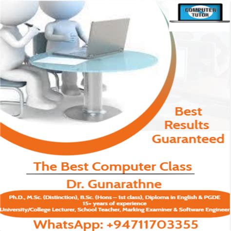 Computer Ict Classes In All Island G C E A L Local And International