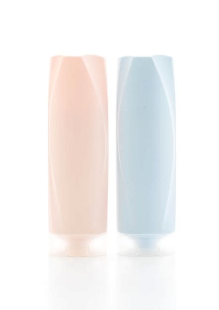 Premium Photo Shampoo Bottle And Conditioner Bottle On White