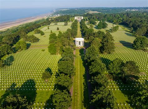 Aerial View Of The Normandy American Cemetery And Memorial Is A World