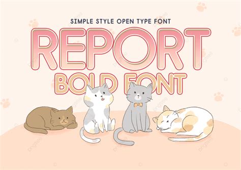 Report Font English Fonts Pngtree