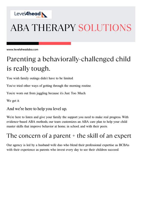 Ppt Aba Therapy For Autism Level Ahead Aba Powerpoint Presentation