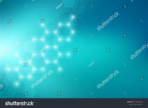 Molecular Structure Chemical Elements Abstract Molecules Stock Vector Royalty Free 1193503657