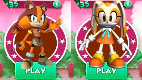 Sonic Dash Cream Tails Vs Sonic Boom Sticks Gameplay Android Ios