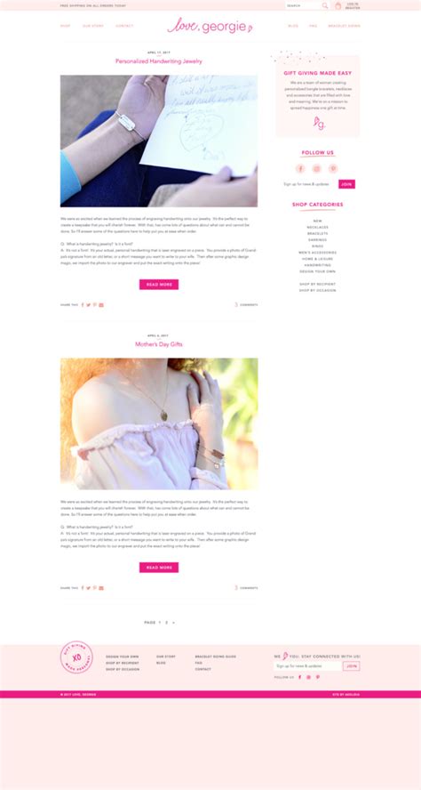 Shopify Blog Design Basics Aeolidia
