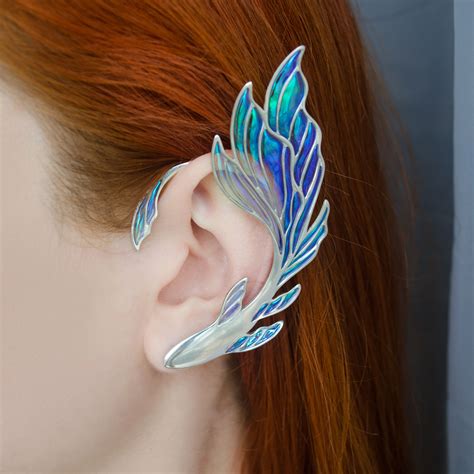 Fish Earring Jewelry Pisces Ear Cuff With Piercing Mermaid Earring