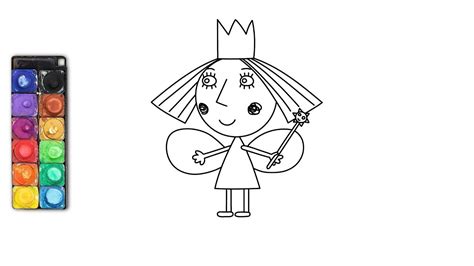 How To Draw Princess Holly Ben And Hollys Little Kingdom Youtube
