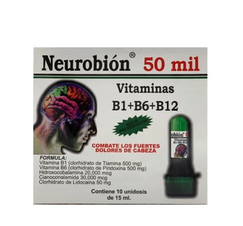Neurobion 50 Mil Vitaminas B1b6b12 Ampolleta Bebible Maznatura