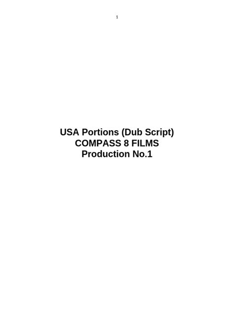 Usa Portion Dubbing Script Crowd Pdf