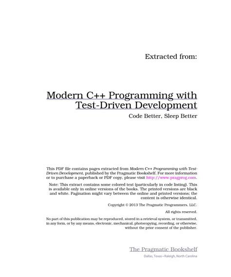 Pdf Modern C Programming With Test Driven Developmentmediapragprog