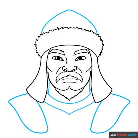 How To Draw Genghis Khan Really Easy Drawing Tutorial