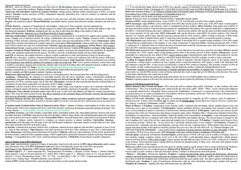 Cbg Cheat Sheet V2 All Lecture Slides Combined Font 6 Lecture 1 Introduction To Cells