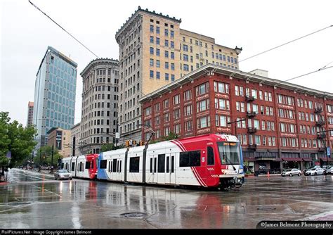 Stunning Uta 1161 Utah Transit Authority Siemens S70 Lrv In Salt Lake City