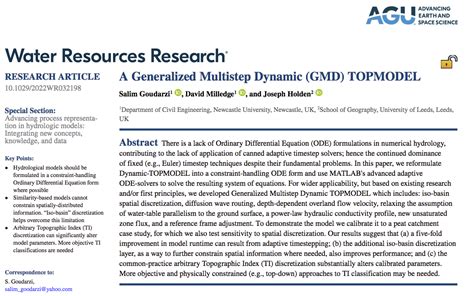 Github Salimgoudarzigeneralised Multistep Dynamic Topmodelv2