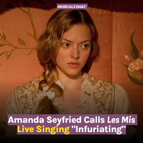 Musicals Daily Amanda Seyfried Opened Up About Filming Les Misérables
