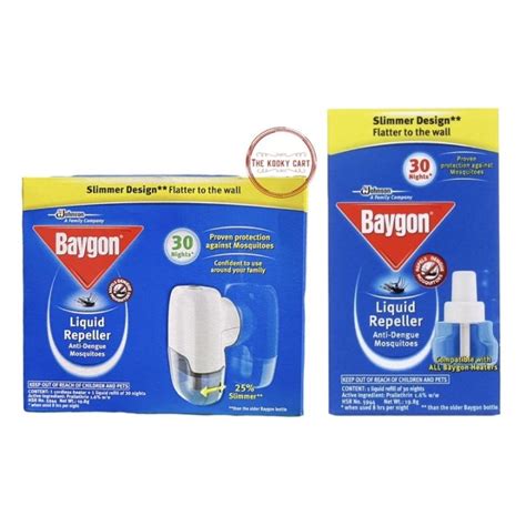 Baygon Liquid Electric Mosquito Repellant Diffuser Repeller Anti Dengue Starter Kitrefill