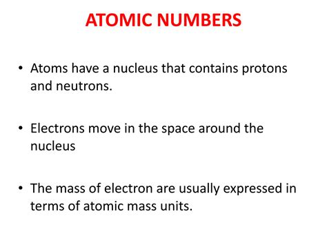 Solution Atomic Masses Studypool