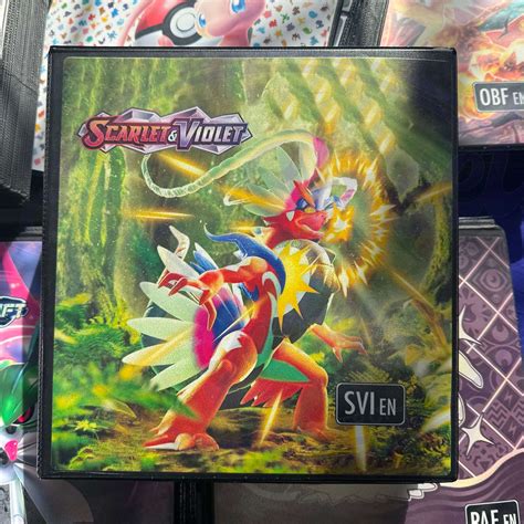 Sv01 Scarlet And Violet Base Set Pokémon Binder Art Elm Street Games
