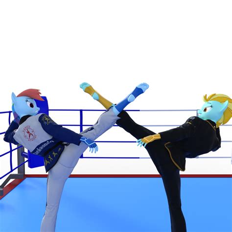 Rainbow Dash Vs Lighting Dash Kick Clash 3 By Noble44 On Deviantart