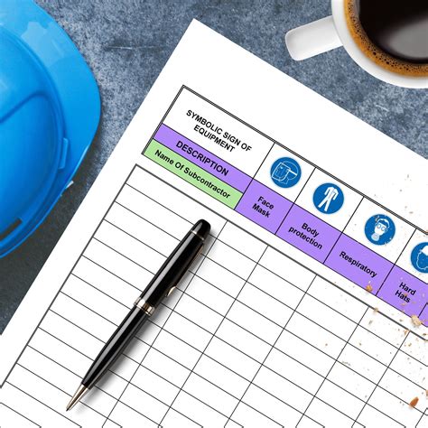 Ppe Issue Register Pdf Download Etsy