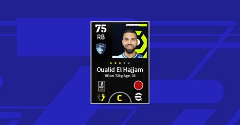 Estatisticas De Oualid El Hajjam En Efootball
