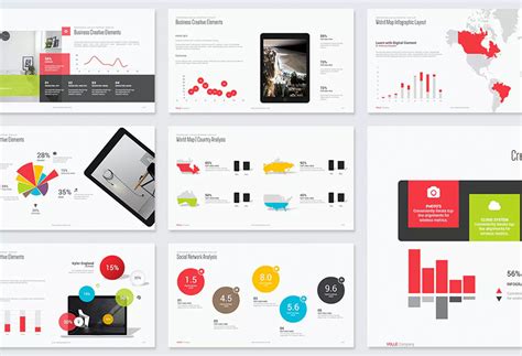 Powerpoint Creative Data Table Design