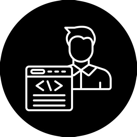 Citizen Developer Male Vector Icon Style 22546161 Vector Art At Vecteezy