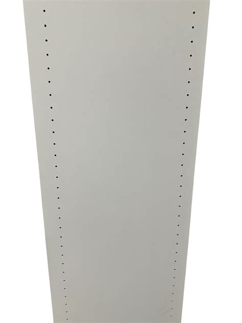 Melamine White Edged Board System 32 2400 X16mm 2 Widths Available