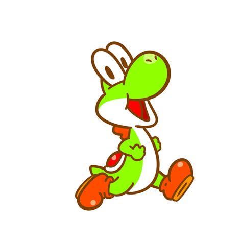 Yoshi Walking Happilie By Toondreamer On Deviantart