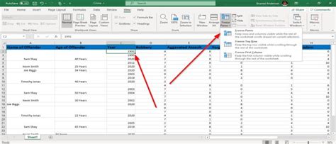 Cómo Congelar Y Dividir Paneles En Hojas De Cálculo De Excel