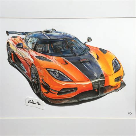Easy Koenigsegg Agera R Drawing