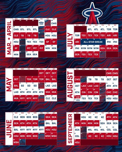 Angels Baseball Team Schedule