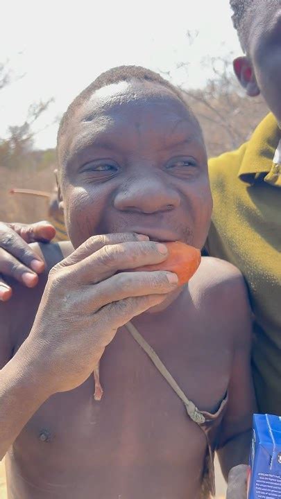 Chaba Eating After Hunting Hadzabe Tribe Tanzania Youtube