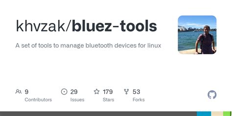 Github Khvzakbluez Tools A Set Of Tools To Manage Bluetooth Devices