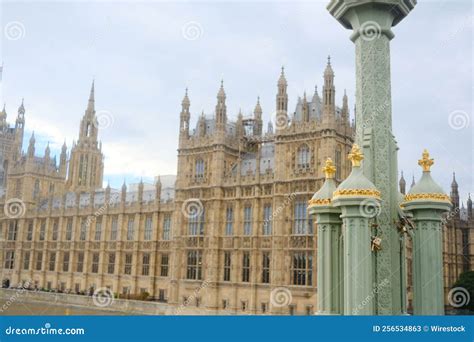 Facade Of The Famous Palace Of Westminster In London England Stock Image Image Of Building