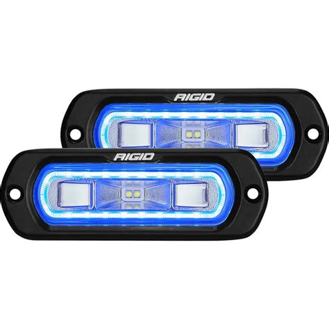 Rigid Industries Sr L Series Flush Mount Spreader Light Black Housing