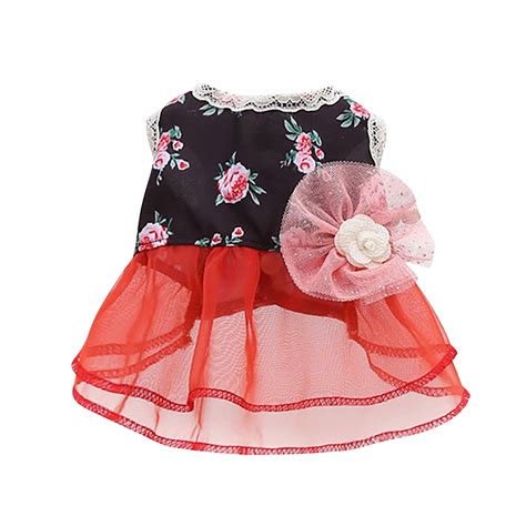 Puppy Clothes For Small Dogs Girl Pack Pet Dresses Spring And Summer