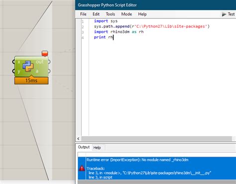 Rhino Dm With GhPython Grasshopper McNeel Forum