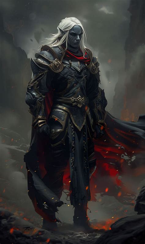 Drow Noble Dark Elf Dark Fantasy Fantasy Illustration