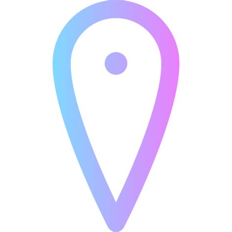 Pin Super Basic Rounded Gradient Icon