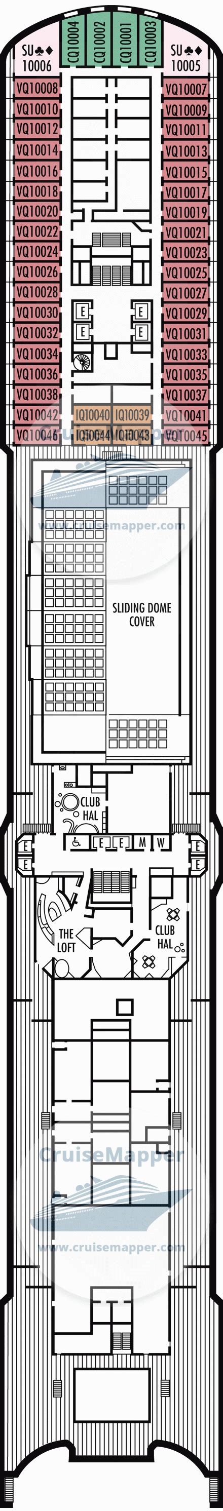 Ms Eurodam Deck 10 Plan Cruisemapper