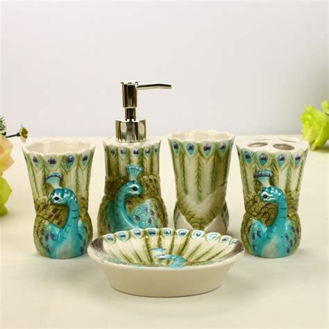 89 Best Peacock Bath Room Images On Pinterest Peacocks Peacock Decor