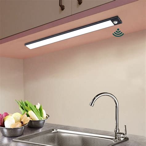 Rechargeable Motion Sensor Led Light 80cm Silver Hobbs Displays