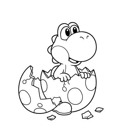Dark Yoshi Coloring Pages Coloring Pages