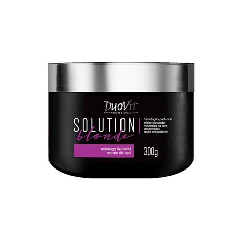 Máscara Solution Blonde 300g Duovit Máscara Capilar Magazine Luiza