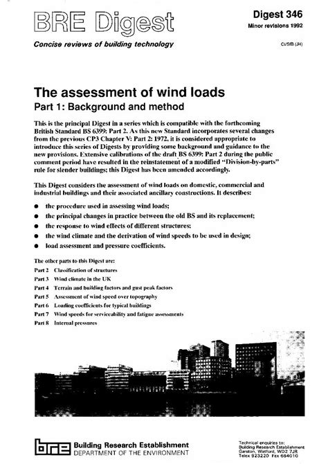 Pdf Bre Assessment Of Wind Loading Dokumentips