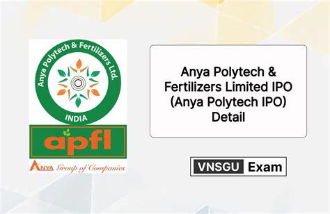Anya Polytech Ipo Comprehensive Guide And Insights 2025 Vnsguexam