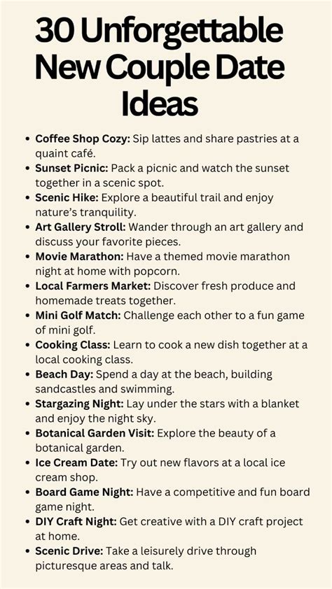 30 Unforgettable New Couple Date Ideas Start Your Romance Right