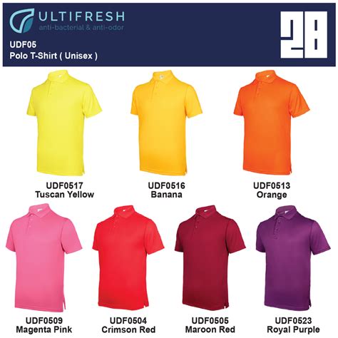 Ultifresh Udf05 Polo T Shirt Big Size 5xl Unisex 100 Performance