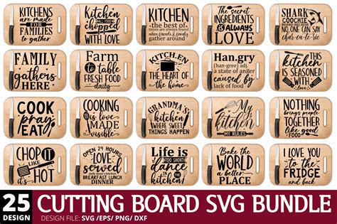 Cutting Board Svg Bundle Gráfico Por Regulrcrative · Creative Fabrica